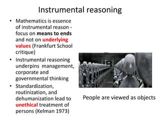 Questioning the value of mathematics: Is mathematics harmful? | PPT