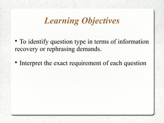 Question Interpretation Strategies | PPT