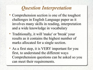 Question Interpretation Strategies | PPT