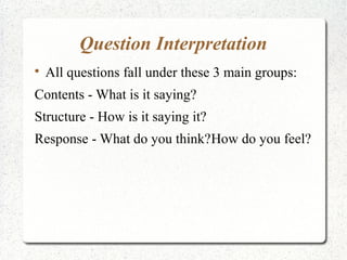 Question Interpretation Strategies | PPT