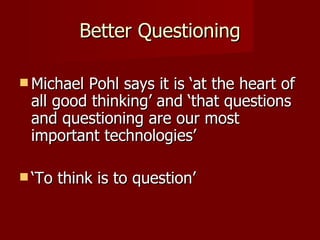 Question Mapping | PPT