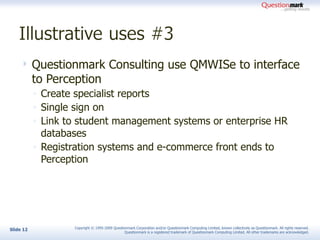 Questionmark Web Services | PPT