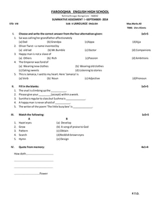 Question model | PDF