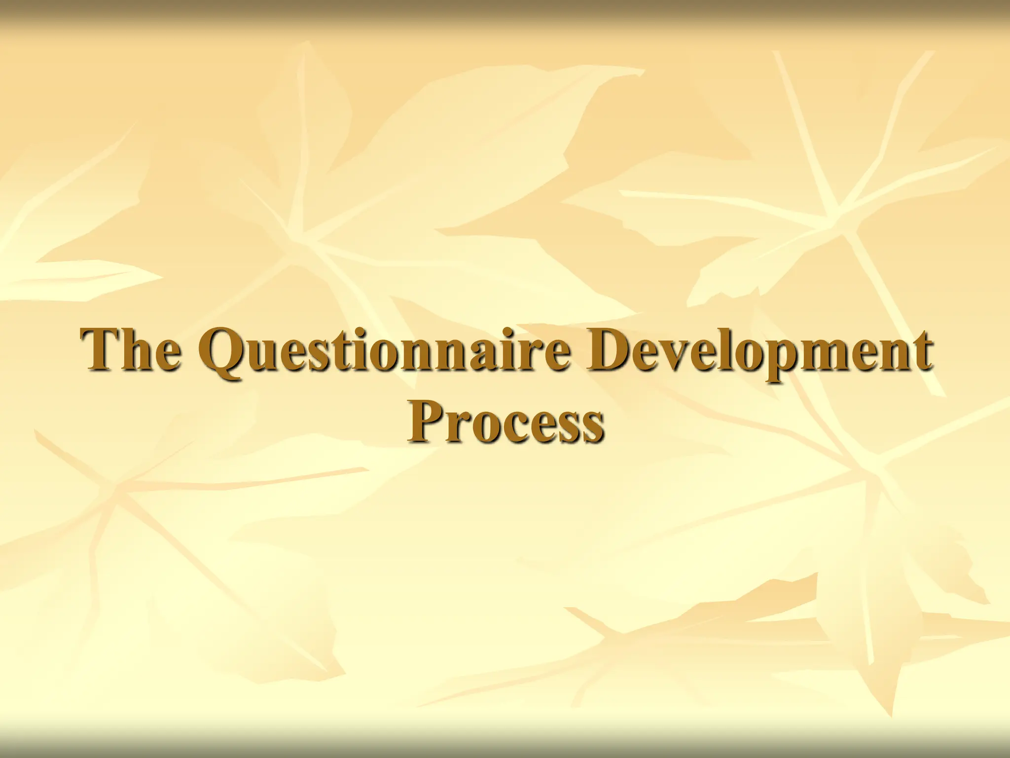 Questionnair Designing lec3 RESEARCH METHODOLOGY | PPTX