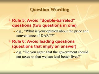 Questionnair Designing lec3 RESEARCH METHODOLOGY | PPTX