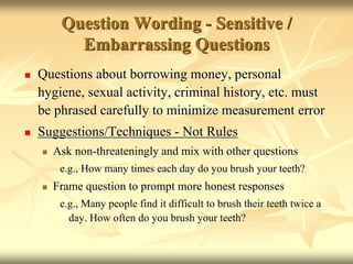 Questionnair Designing lec3 RESEARCH METHODOLOGY | PPTX