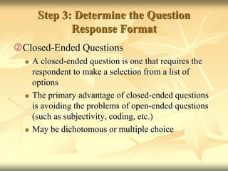 Questionnair Designing lec3 RESEARCH METHODOLOGY | PPTX