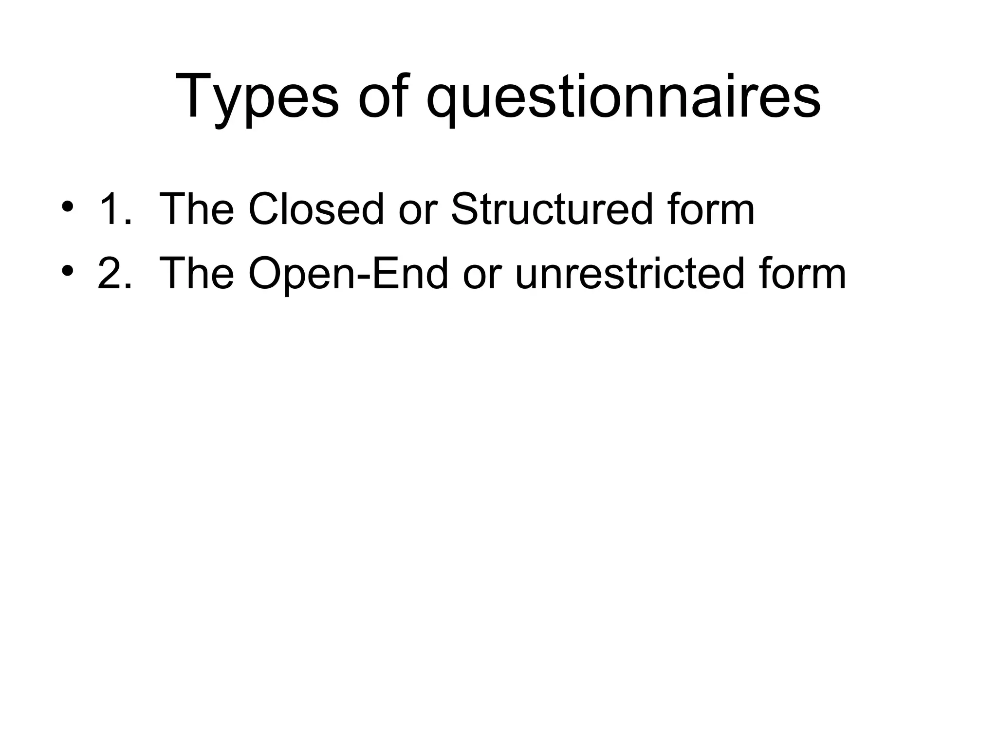 Questionnare | PPT