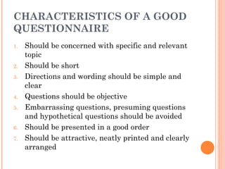 Questionnaire | PPT