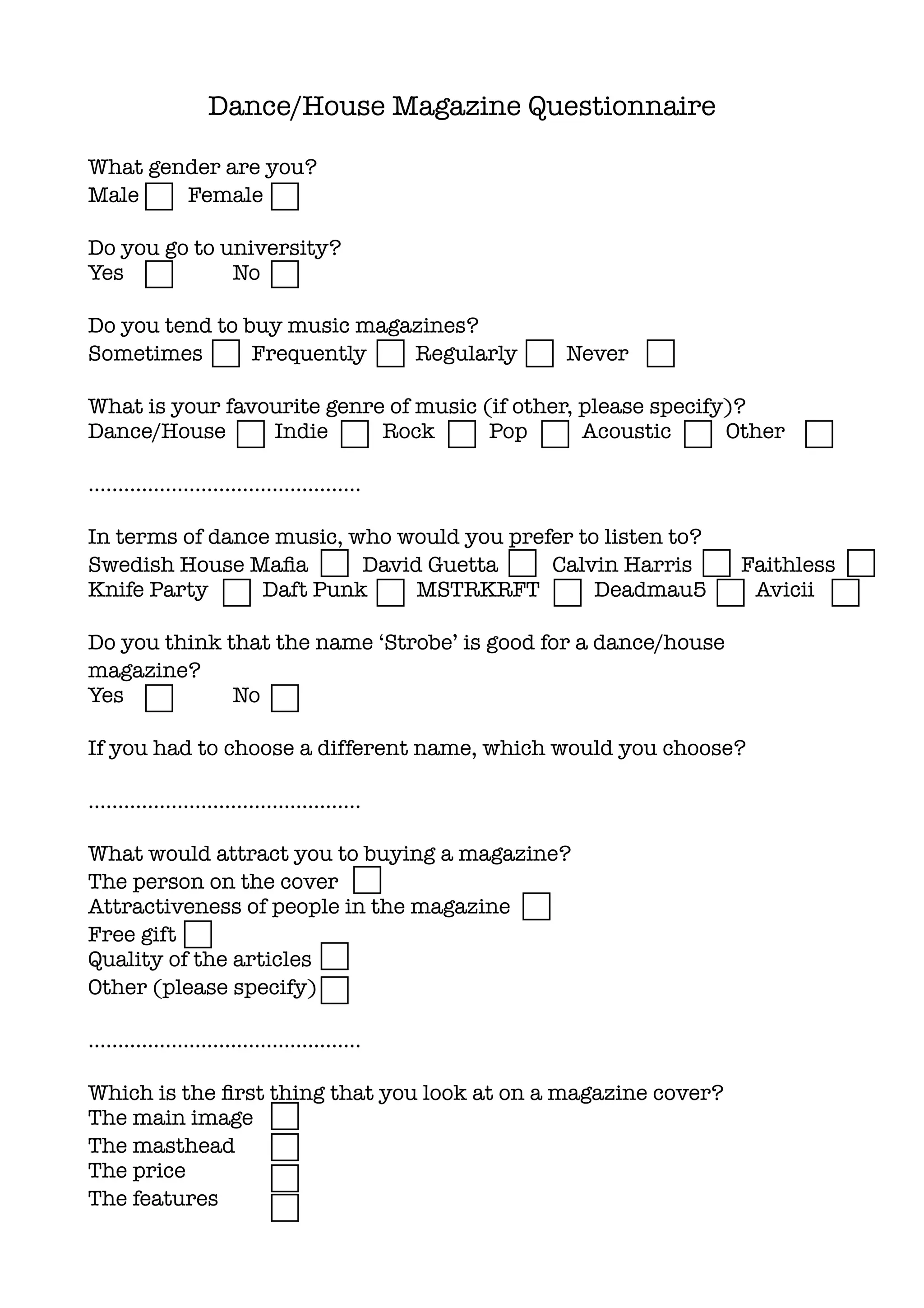 Questionnaire | PAGES