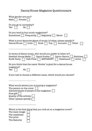 Questionnaire | PAGES