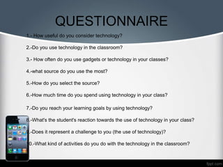 The use of technology in the ESL classroom | PPTX
