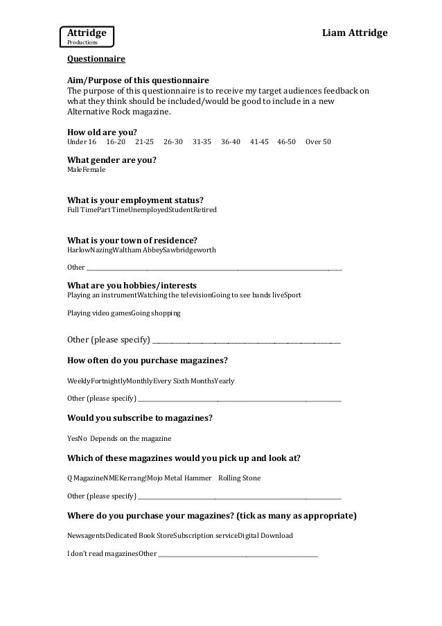 Questionnaire