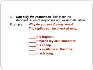 Questionnaire | PPTX