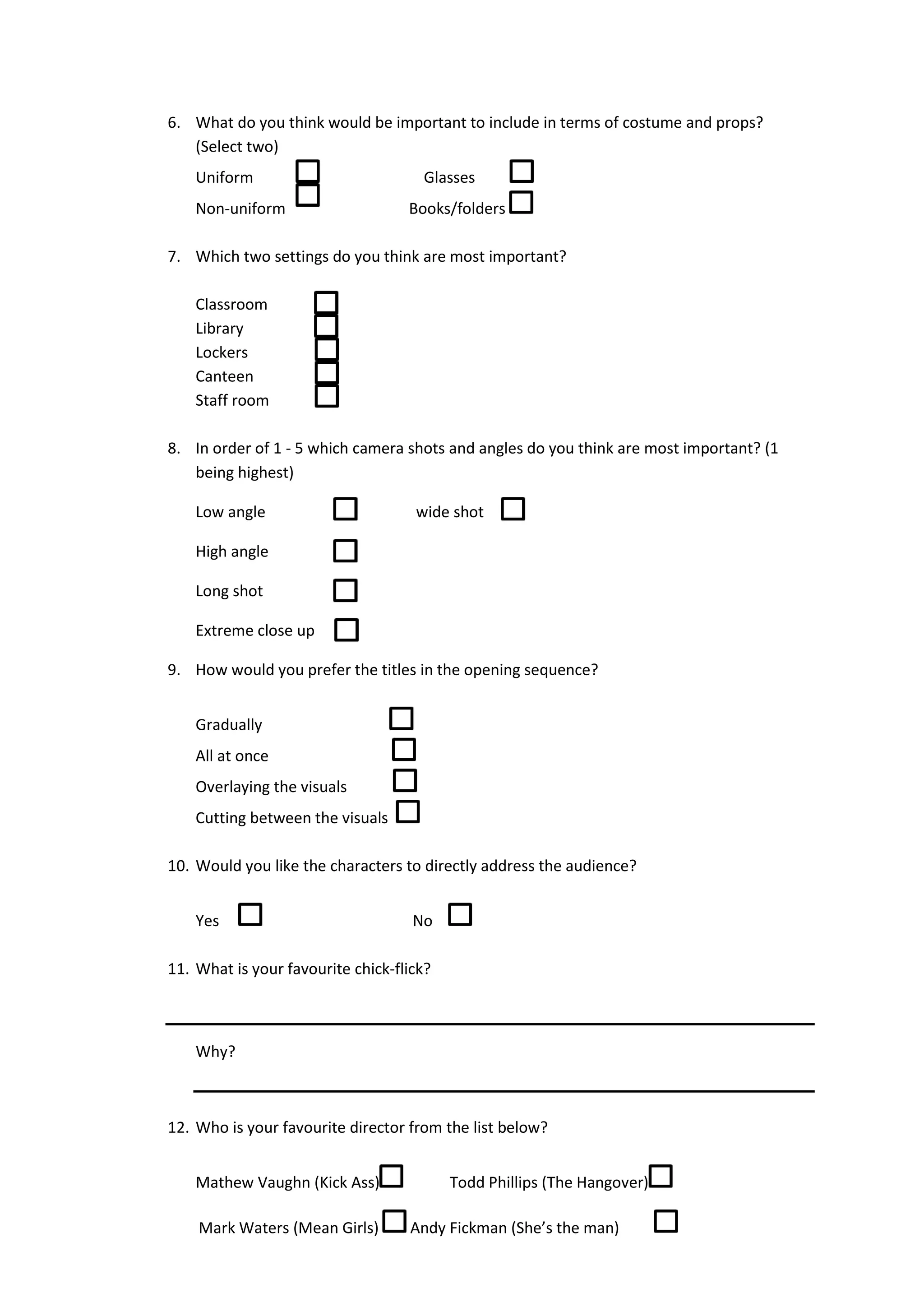 Questionnaire | DOCX