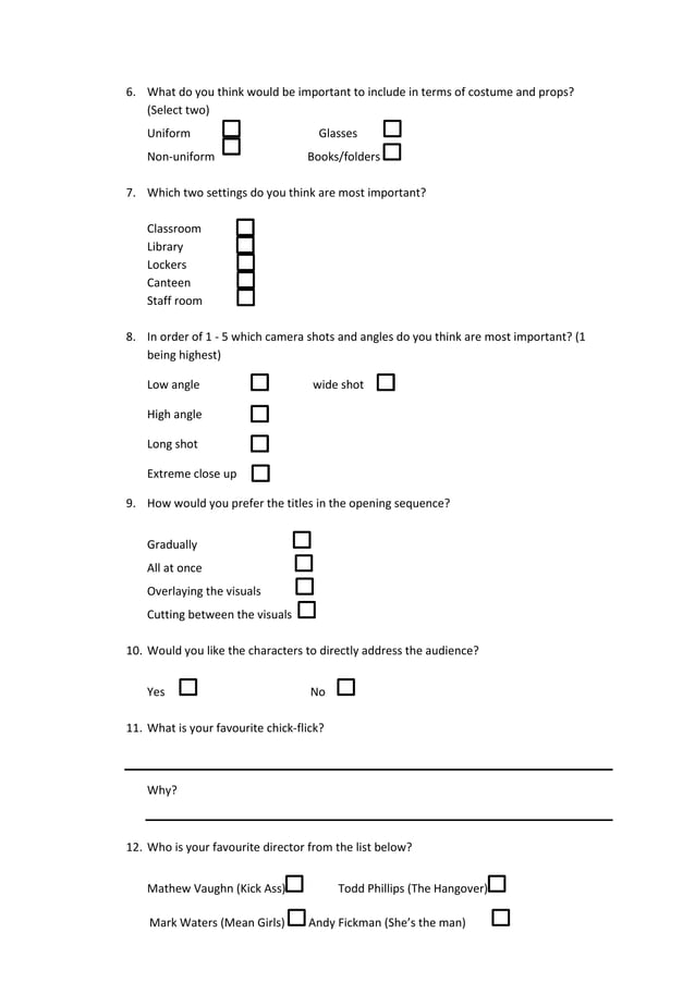 Questionnaire | DOCX