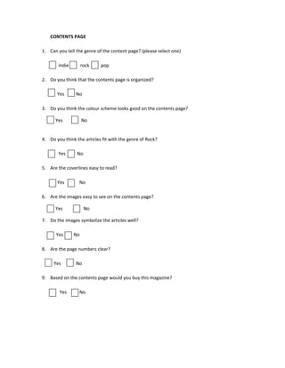 Questionnaire feedback | DOCX