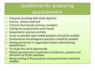 Questionnaire | PPT