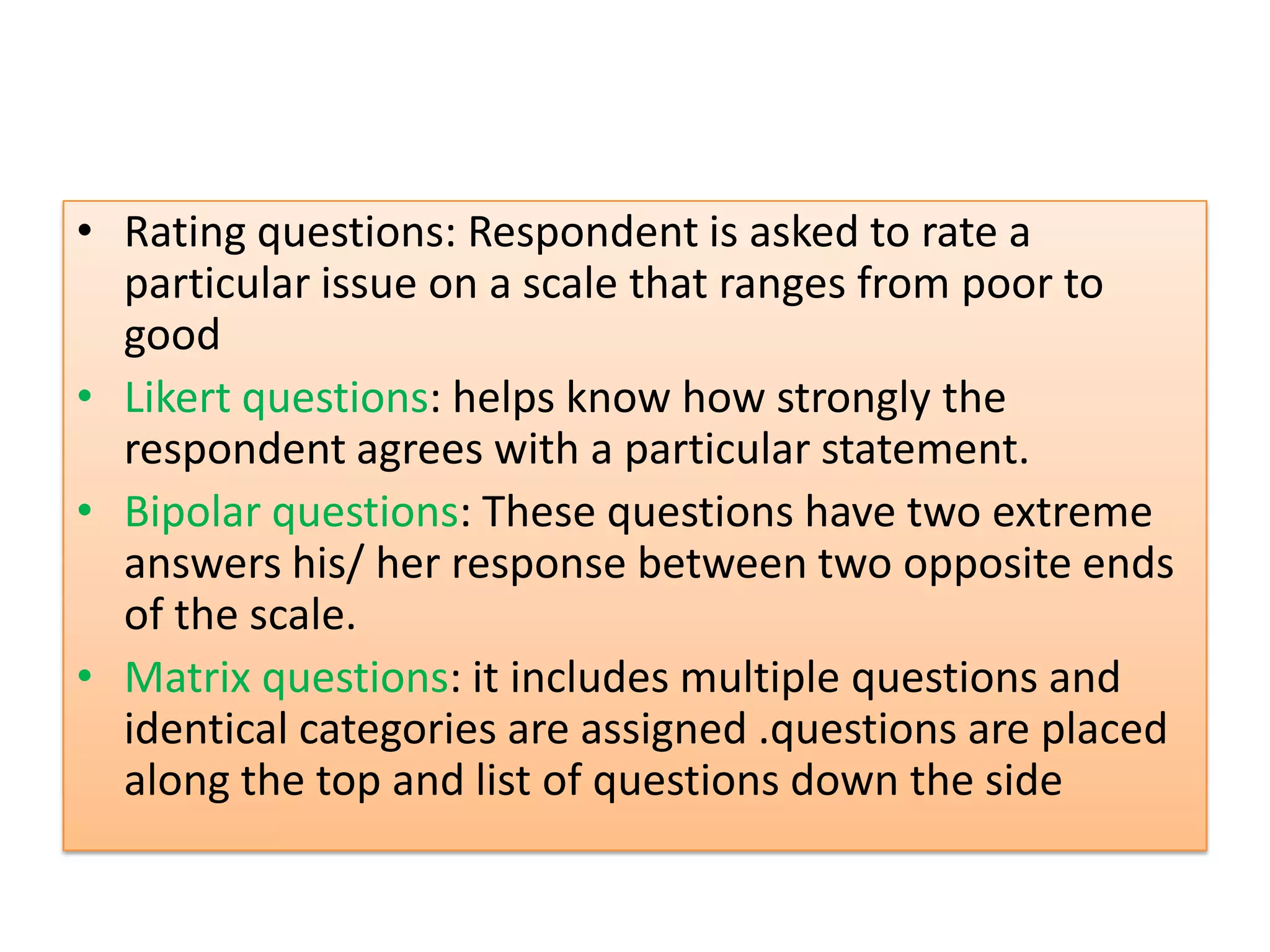 Questionnaire | PPTX