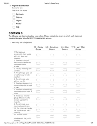 Questionnaire | PDF