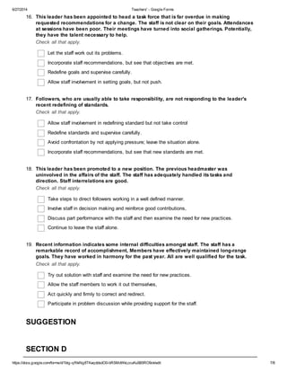 Questionnaire | PDF