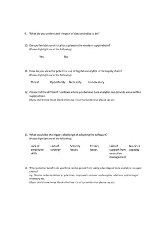Questionnaire | DOCX