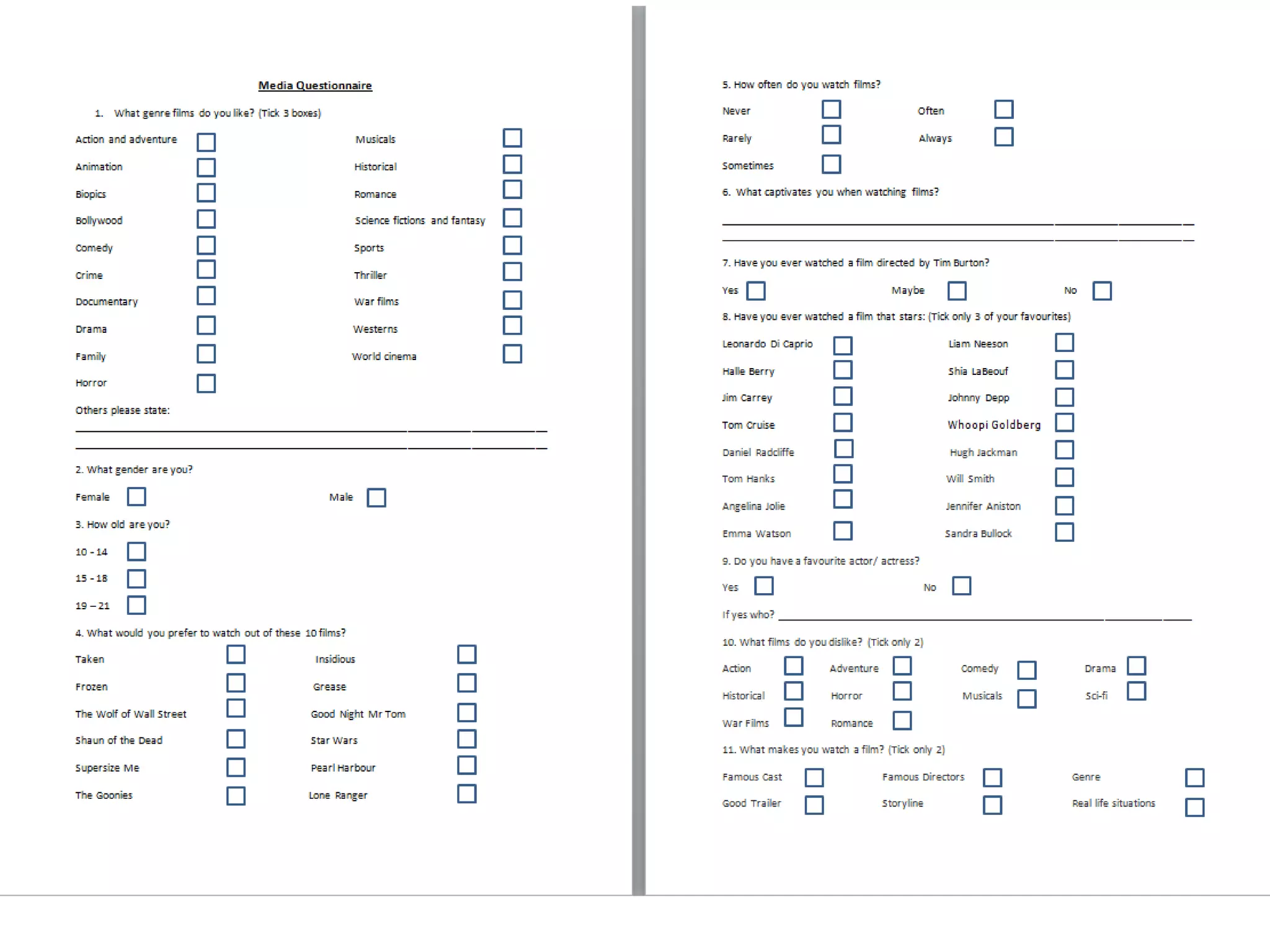Questionnaire | PPTX