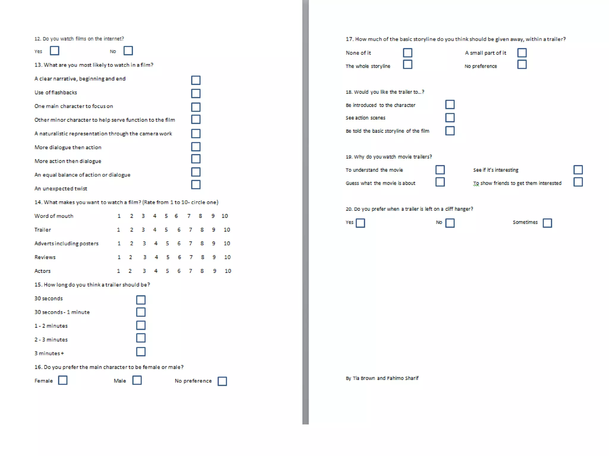 Questionnaire | PPTX