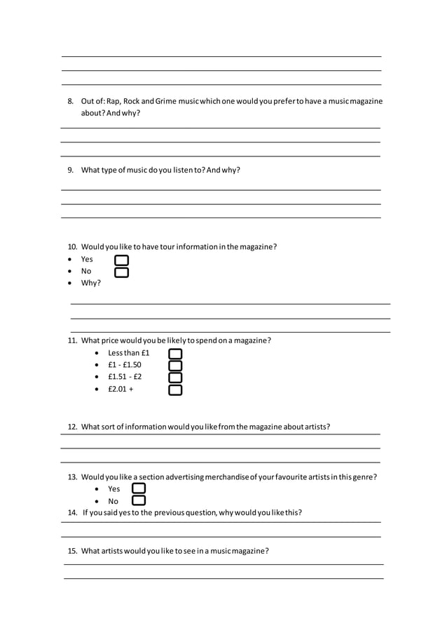Questionnaire | DOCX