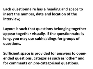 Questionnaire | PPTX