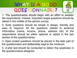 Questionnaire | PPT