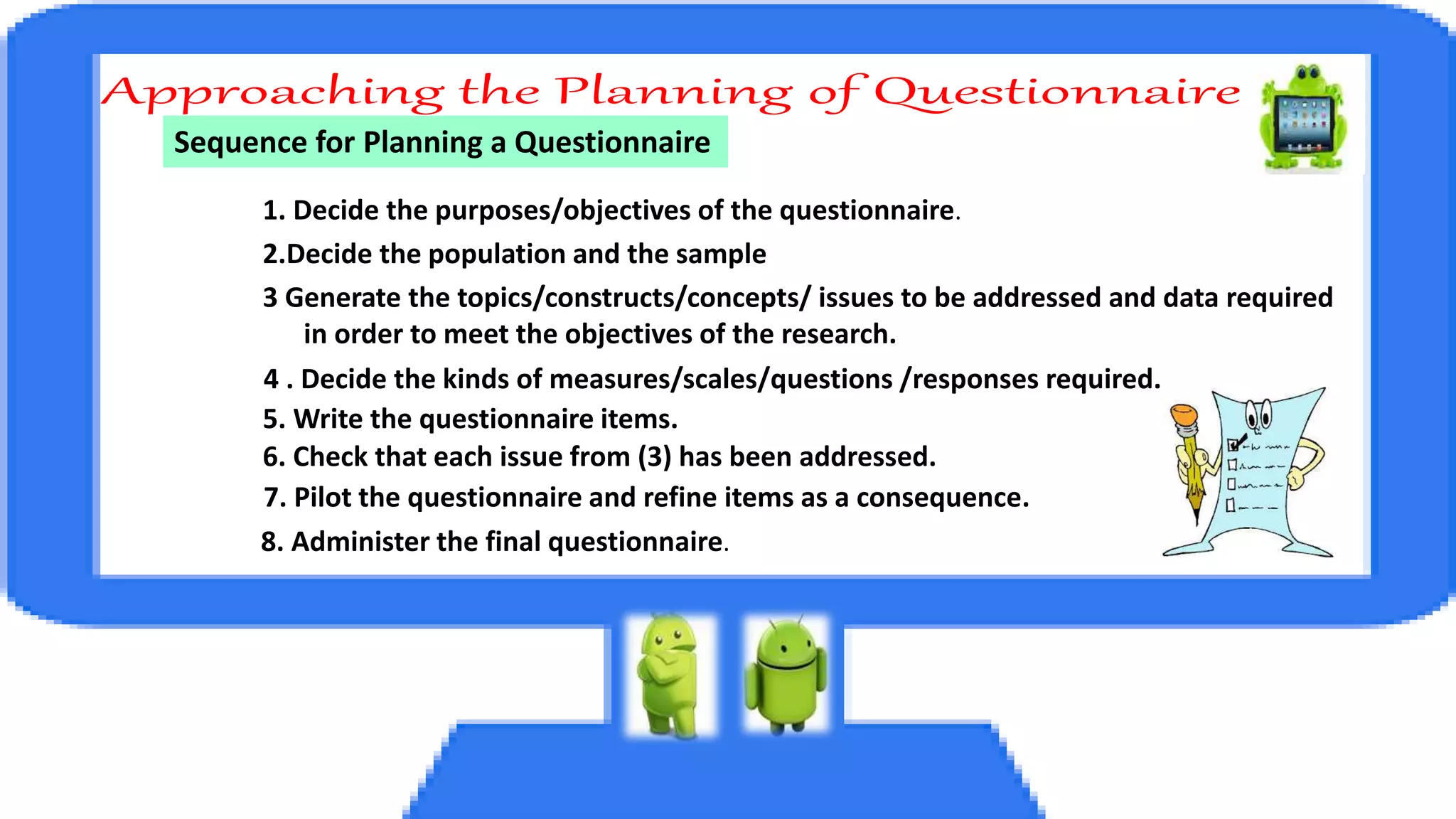 Questionnaire | PPTX | Educational Assessment | Education