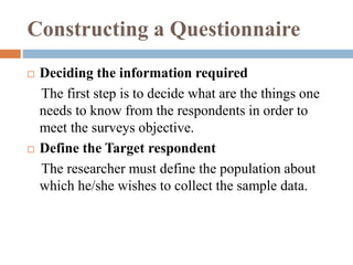 Questionnaire | PPT