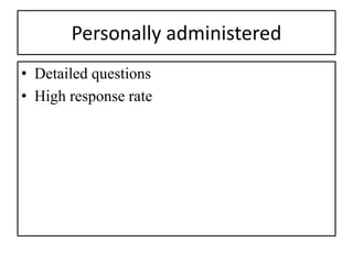 RESEARCH Questionnaire | PPTX
