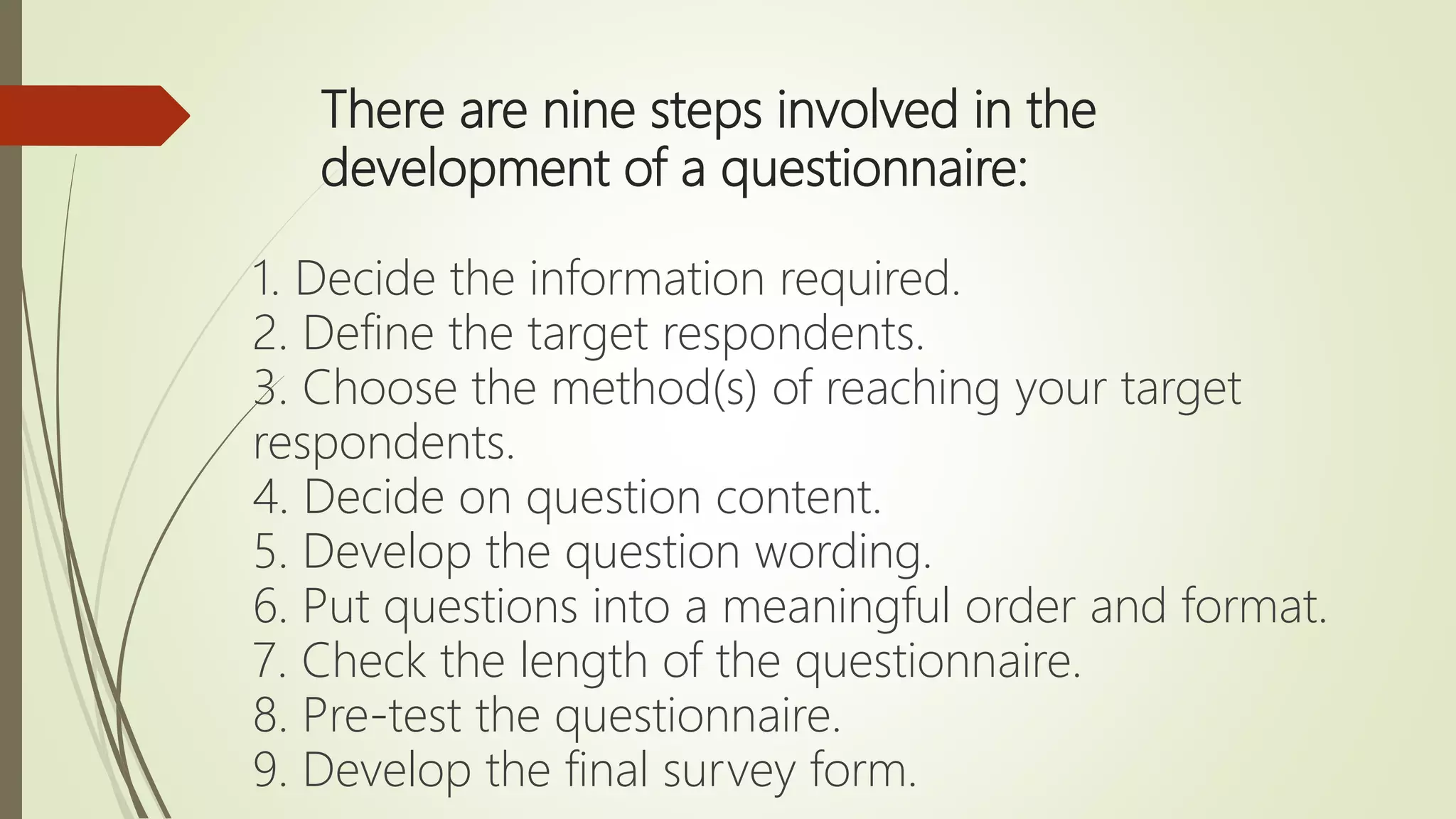 Questionnaire | PPT