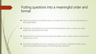 Questionnaire | PPT