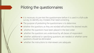 Questionnaire | PPT