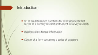 Questionnaire | PPT