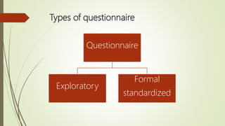 Questionnaire | PPT