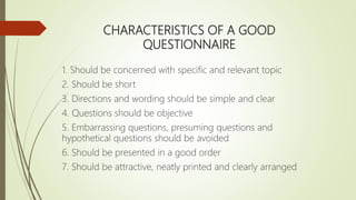 Questionnaire | PPT