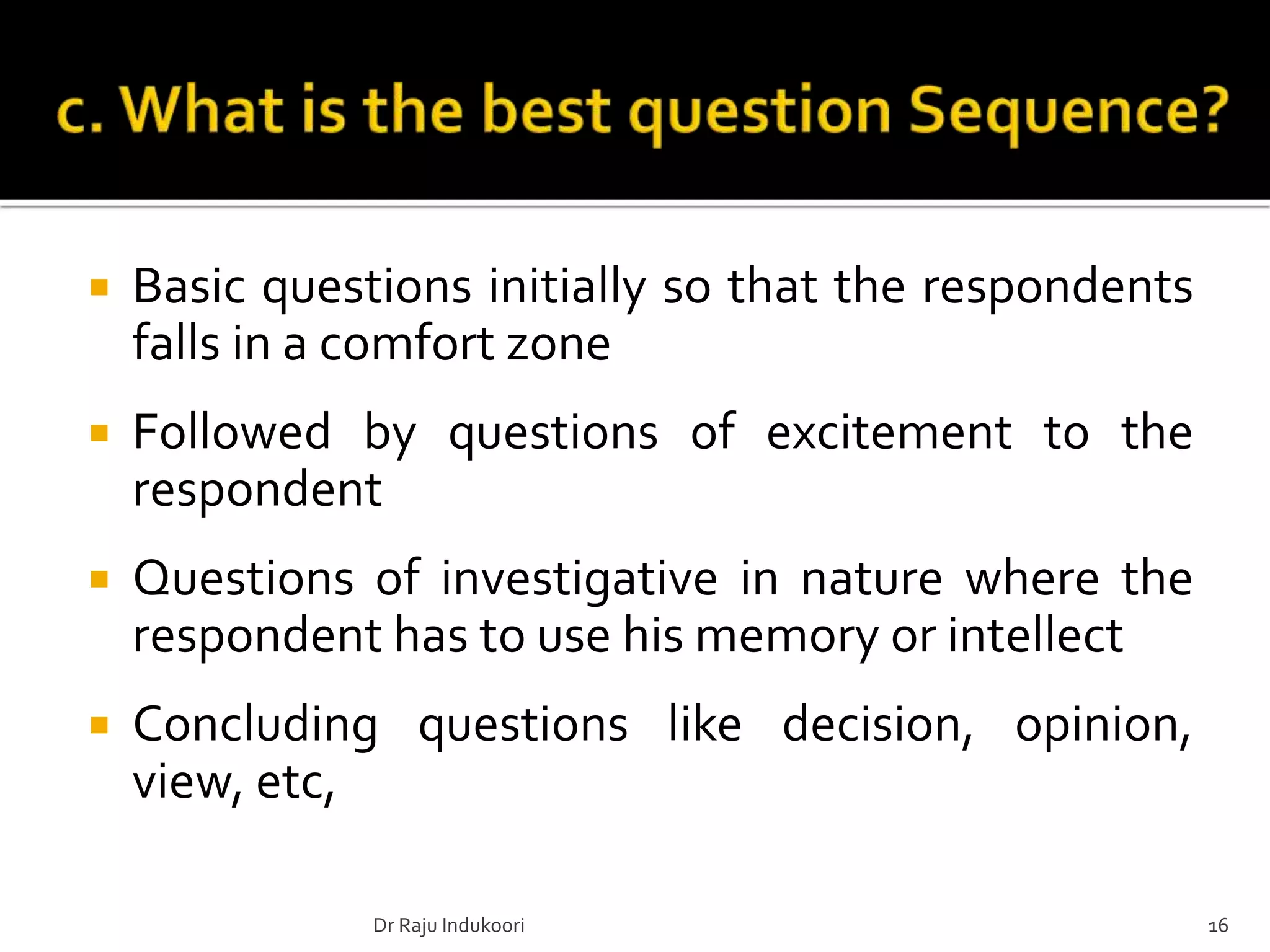 Questionnaire | PPTX