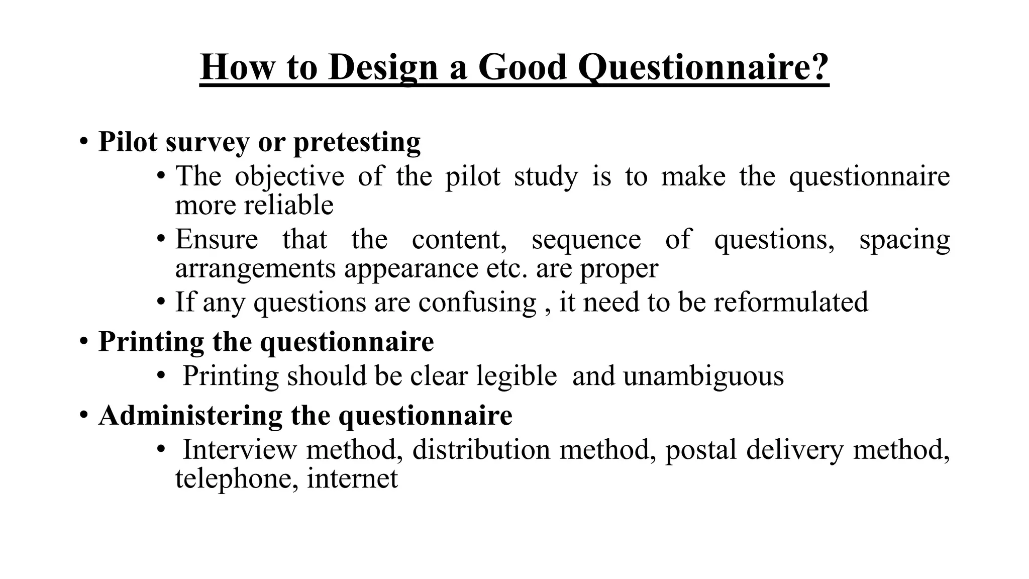 Questionnaire | PPTX