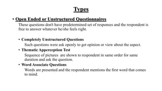 Questionnaire | PPTX