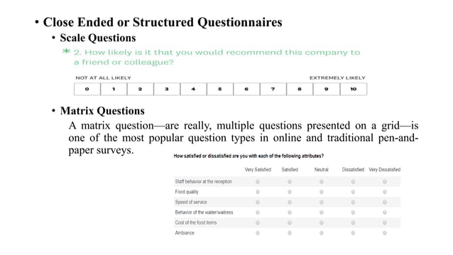 Questionnaire | PPTX