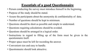 Questionnaire | PPTX