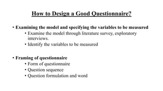 Questionnaire | PPTX