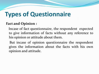 Questionnaire | PPT