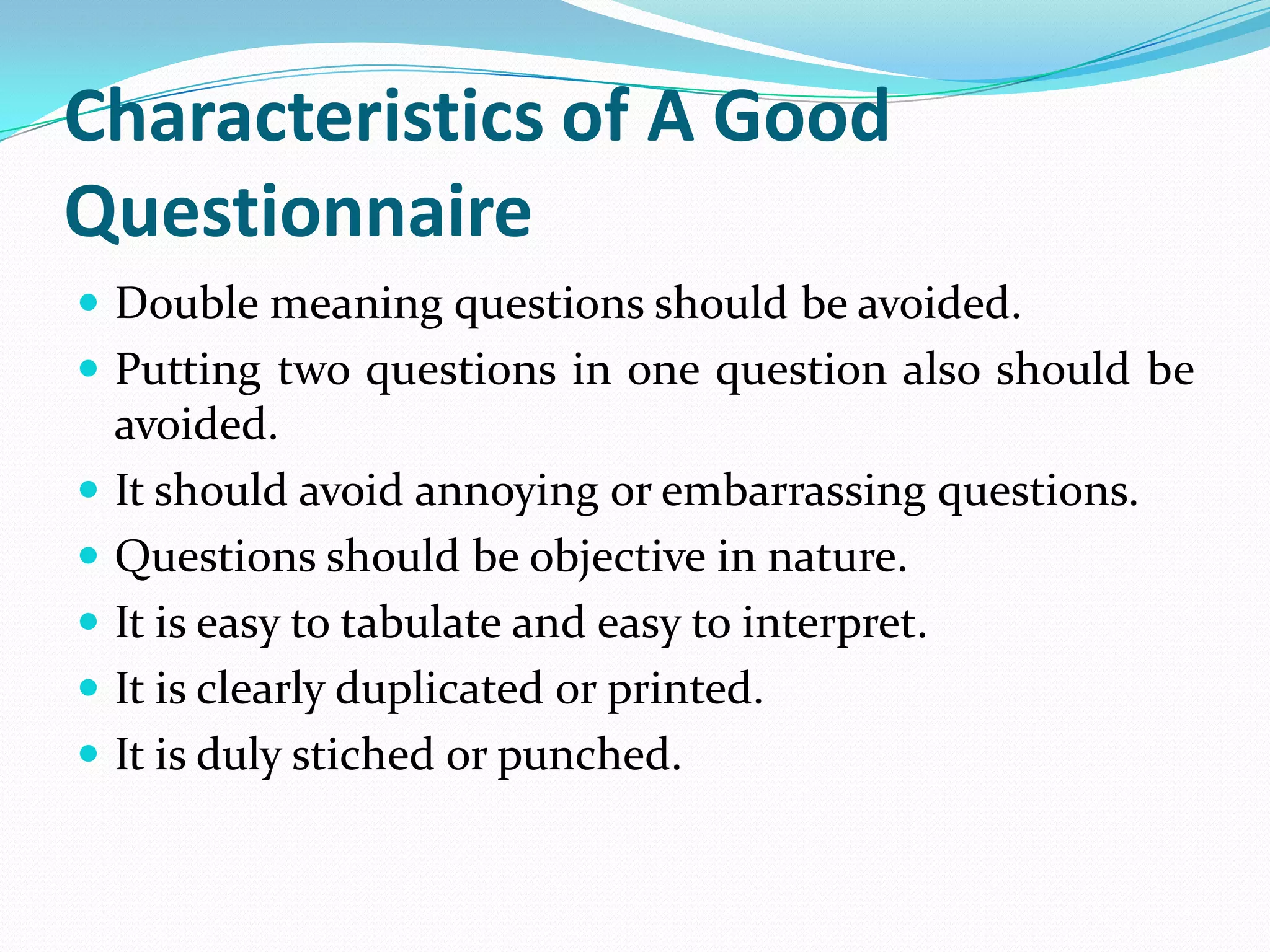 Questionnaire | PDF