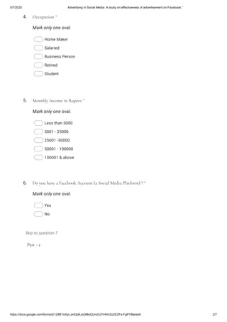 Questionnaire | PDF