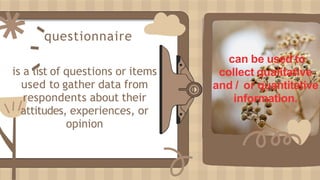 how to make the questionnaire to your research study.pptx